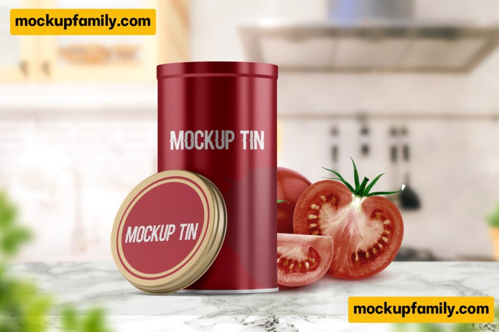 Download Tin Packaging Mockup Free