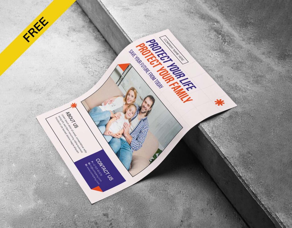 FREE A3 Flyer Mockup PSD Template